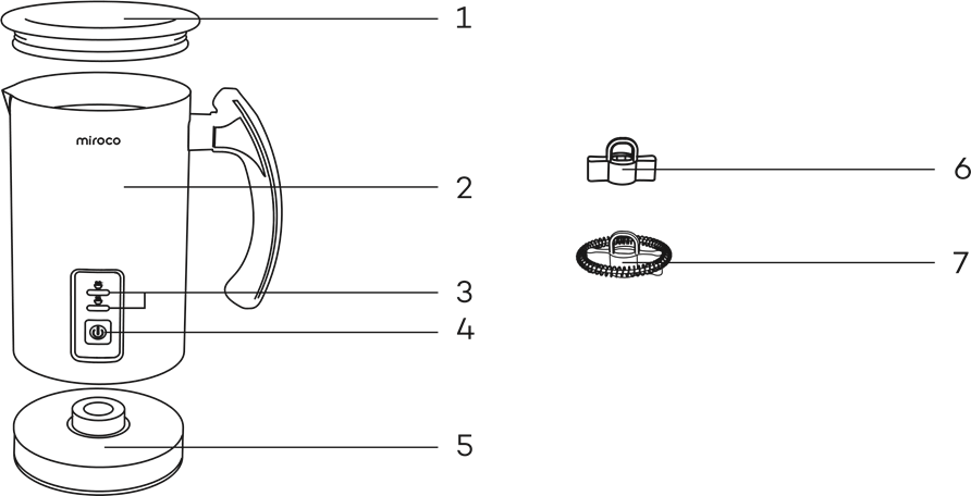 Miroco MI-MF001 - Miroco Milk Frother Manual | ManualsLib