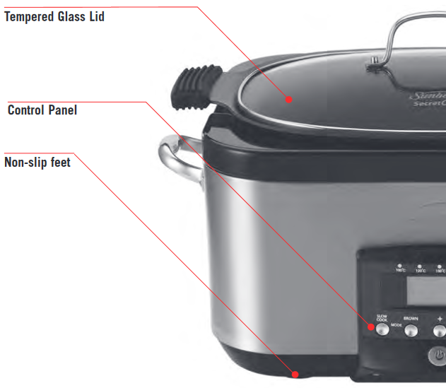 Sunbeam SecretChef HP8555 - All-in-One Sear and Slow Cooker 5.5L Manual ...