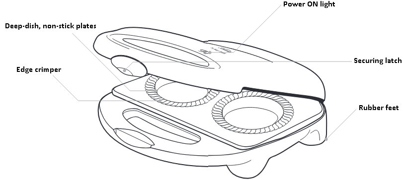 Sunbeam Pie Magic PM4210 - Snack Size Pie Maker Manual | ManualsLib