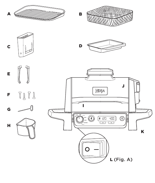 Ninja OG701UK - Woodfire Electric BBQ Grill & Smoker Manual | ManualsLib