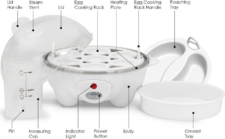 Elite Gourmet EGC-007 - 7-Egg Automatic Easy Egg Cooker Manual | ManualsLib