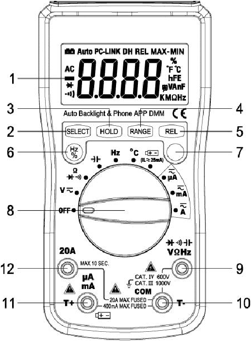 HoldPeak 90EPD - Digital Multimeter Manual | ManualsLib