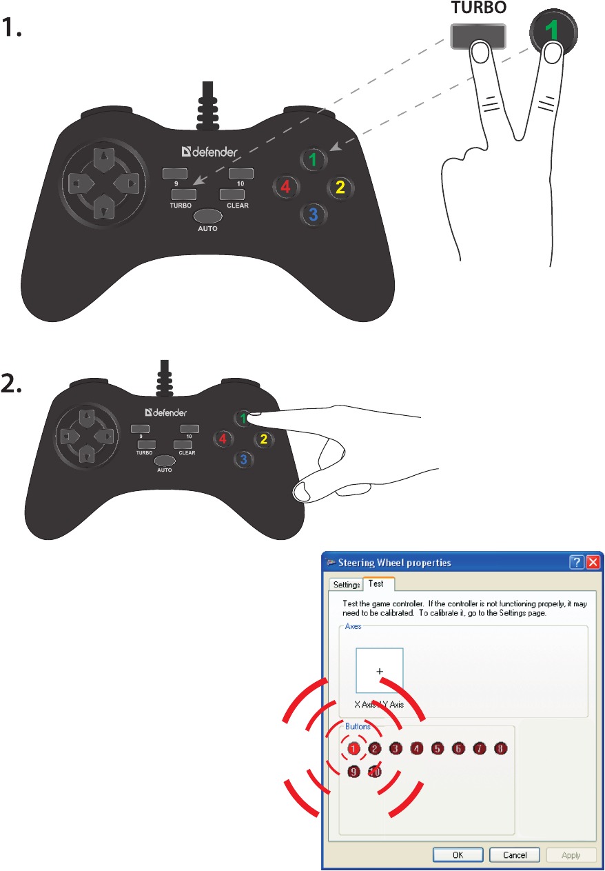 Defender Game Master G2 - 13 Buttons Gamepad Quick Start Guide | ManualsLib