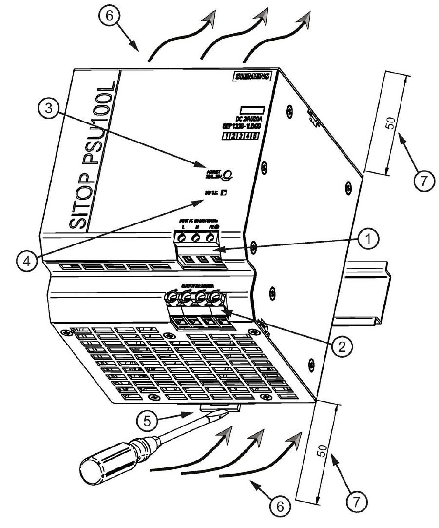Siemens SITOP PSU100L - 6EP1336-1LB00 24 V/20 A Manual | ManualsLib