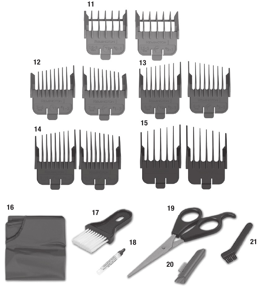 Remington EASY FADE HAIRCUT KIT HC4060 - Use And Styling Guide | ManualsLib