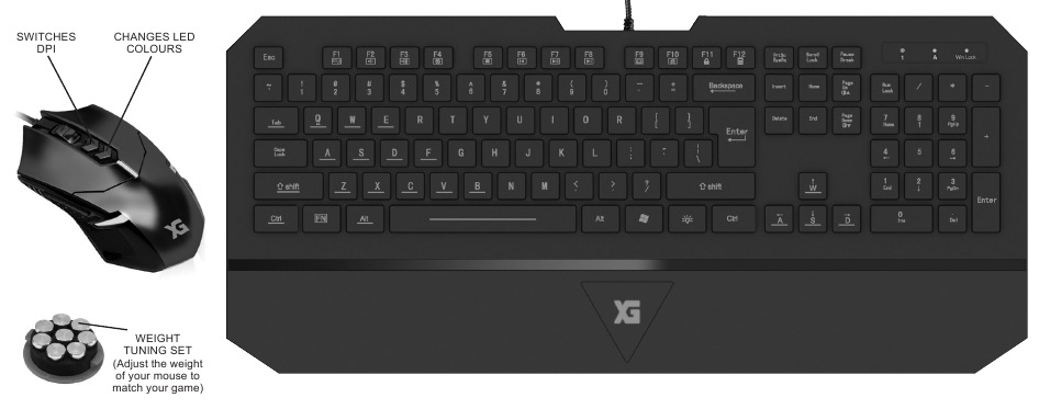 XG GC-700 - Gaming Keyboard And Mouse Manual | ManualsLib