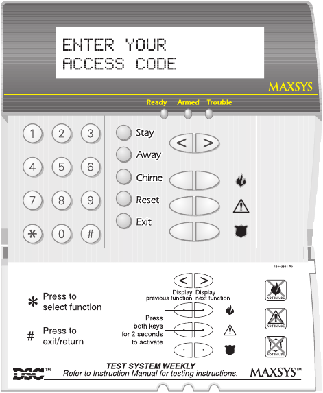 Maxsys Lcd4501 Lcd4501t Keypad Installation Manual Manualslib