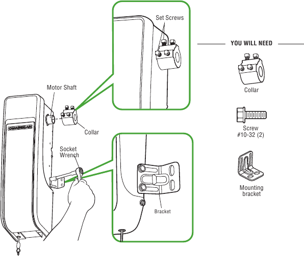 Chamberlain RJO70 - Wall Mount Garage Door Opener Installation Manual ...
