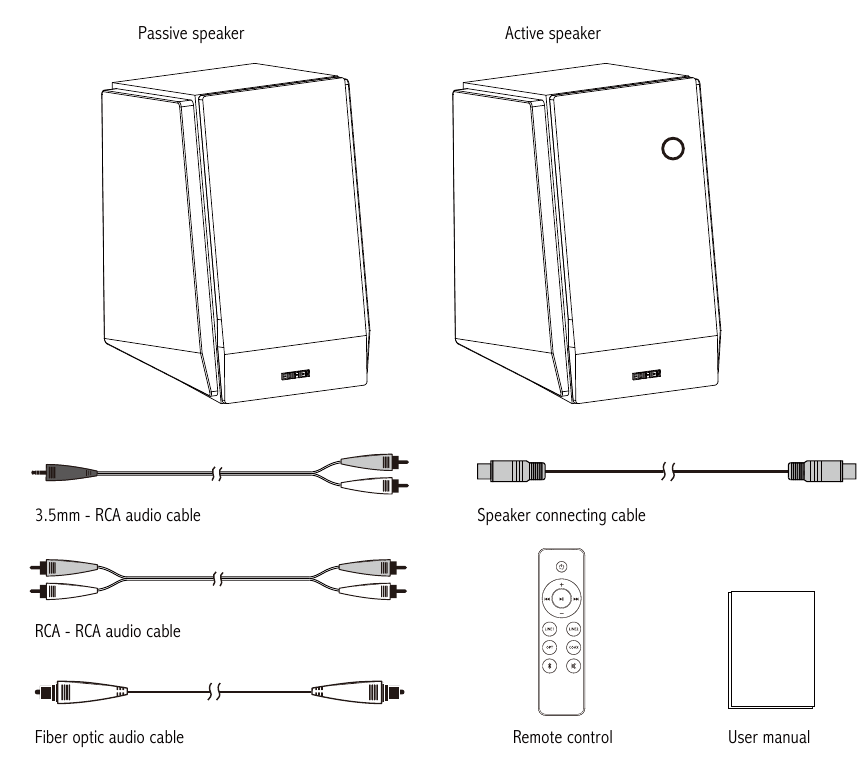 EDIFIER R1855DB - Active 2.0 Bluetooth Bookshelf Speakers Manual ...