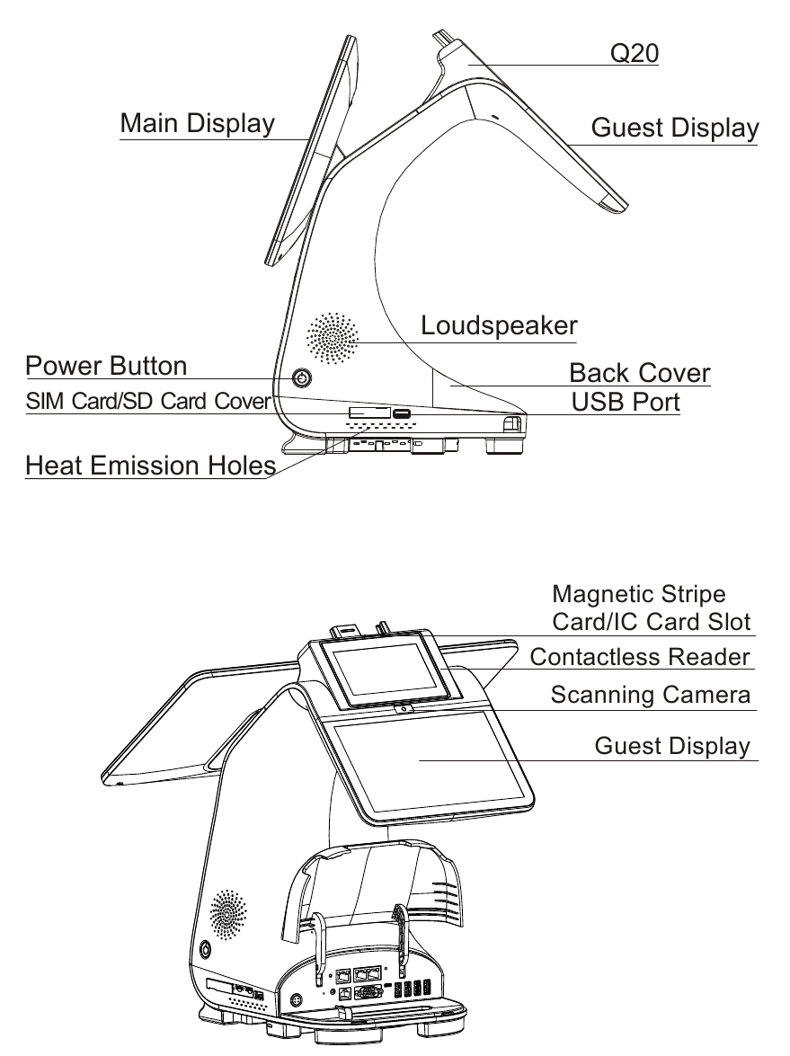 PAX E800 - Integrated Smart Terminal Quick Setup Guide | ManualsLib