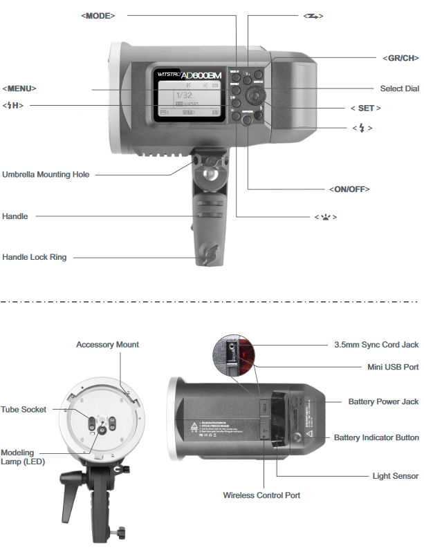 Godox AD600BM - WITSTRO Powerful & Portable Flash Manual | ManualsLib