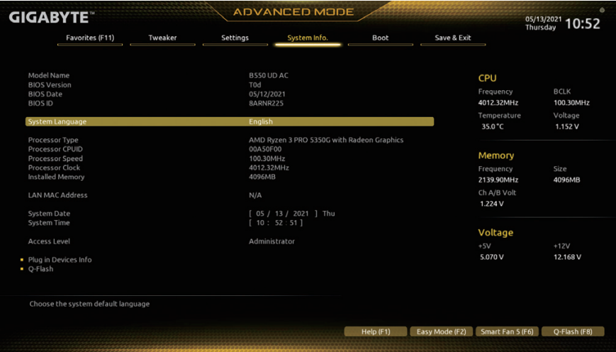 Gigabyte B550 UD AC - AM4 ATX Motherboard Manual Rev. 1201 | ManualsLib