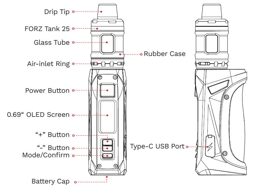 Vaporesso FORZ TX80 - Vape Kit Manual | ManualsLib