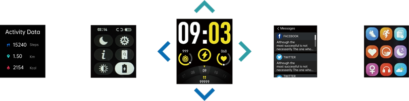 AGPTEK LW31 - Waterproof SmartWatch 1.69"(43mm) for Android and iOS ...