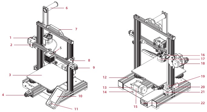 Voxelab Aquila X2- 3D Printer with Filament Detection Manual | ManualsLib