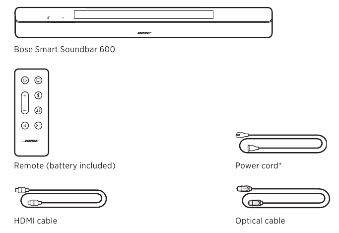 Bose Smart Soundbar 600 - Bluetooth Wireless Sound Bar for TV Manual ...