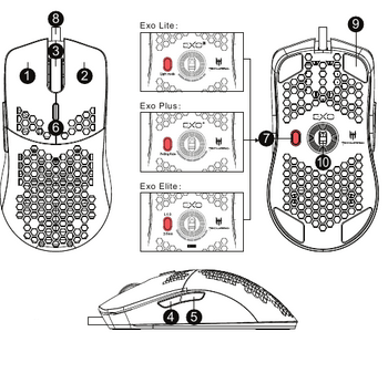 Tecware EXO Lite/Plus/Elite - RGB Gaming Mouse Manual | ManualsLib