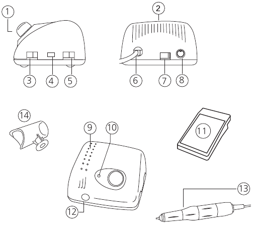 Strong 210 - Professional Nail Drill Manual | ManualsLib
