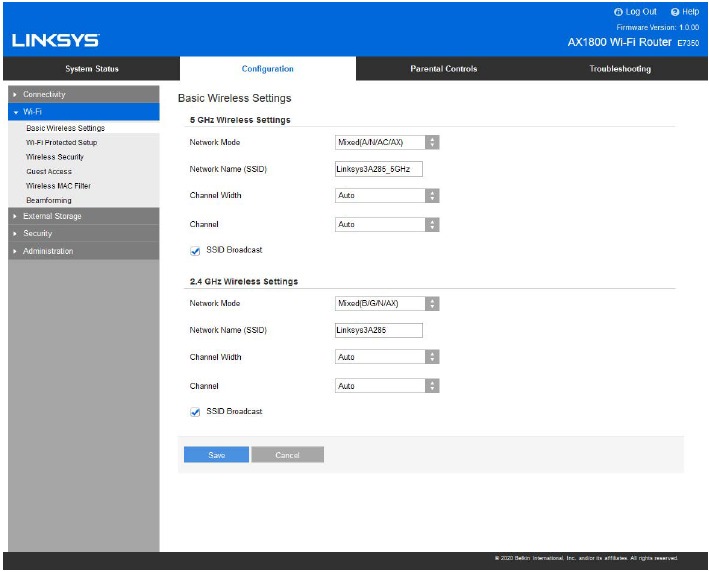 Linksys E7350 - AX1800 DUAL-BAND WiFi 6 ROUTER MANUAL | ManualsLib