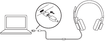 Logitech ZONE 750 - Wired Noise-Canceling USB Headset Manual | ManualsLib