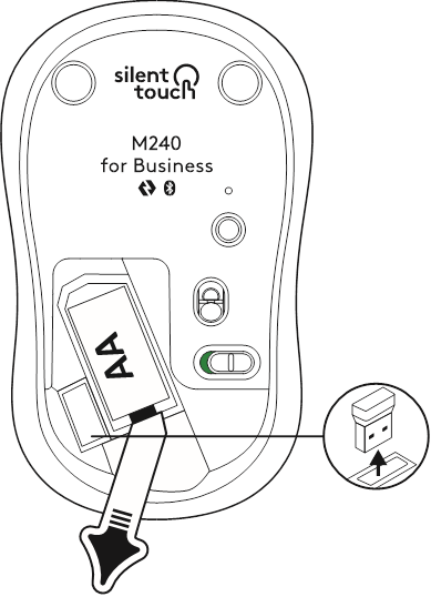 Logitech M240 - Compact Silent Wireless Bluetooth Mouse Manual | ManualsLib