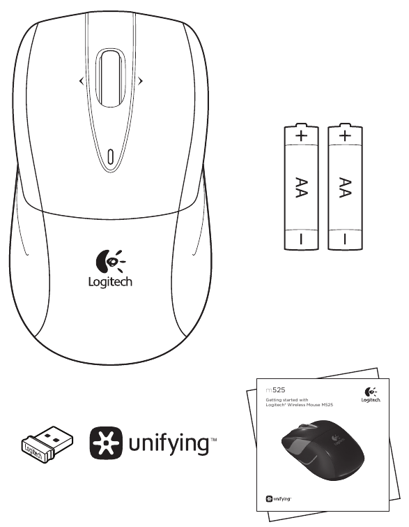 Logitech M525 - Wireless Optical Mouse with Precision Scrolling Quick ...
