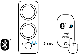 Logitech Z207 - Multi Device Bluetooth Stereo Speaker Manual | ManualsLib