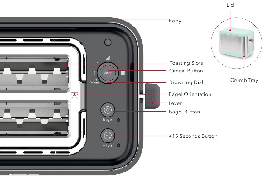Dash DST200 - SMARTSTORE 2-SLICE TOASTER Manual | ManualsLib
