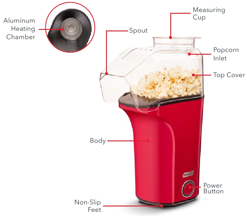 Dash DAPP150V2 - FRESH POP POPCORN MAKER Manual & Recipes | ManualsLib