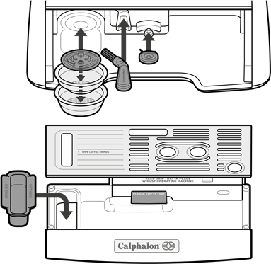 Calphalon BVCLECMPBM1 - Temp iQ Espresso Machine with Grinder Manual ...