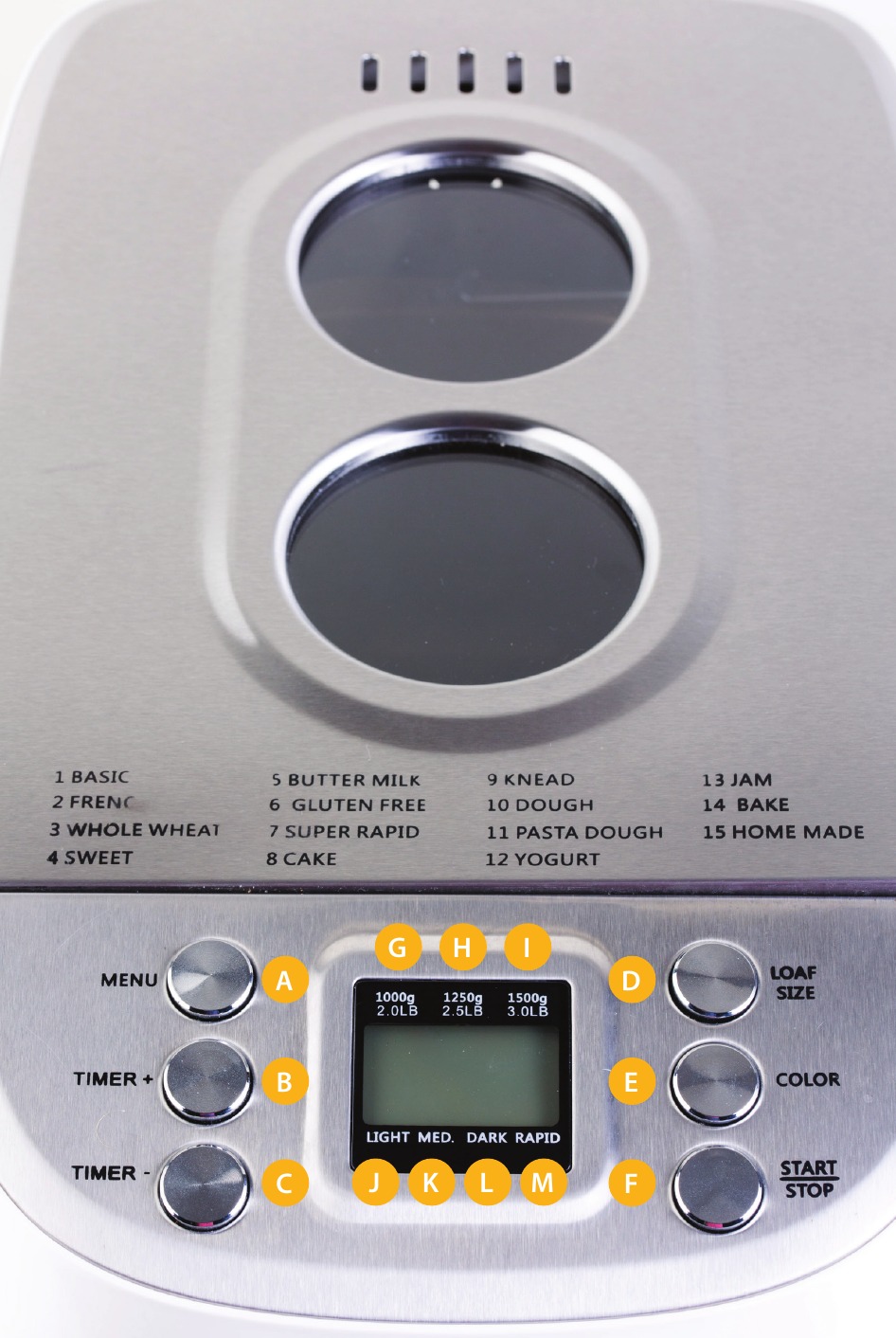 Gourmia GBM3100 - Automatic Bread Maker Manual | ManualsLib