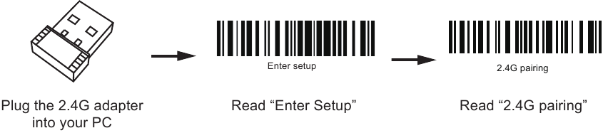 Inateck BCST-20 - 2.4GHz Wireless Barcode Scanner Manual | ManualsLib
