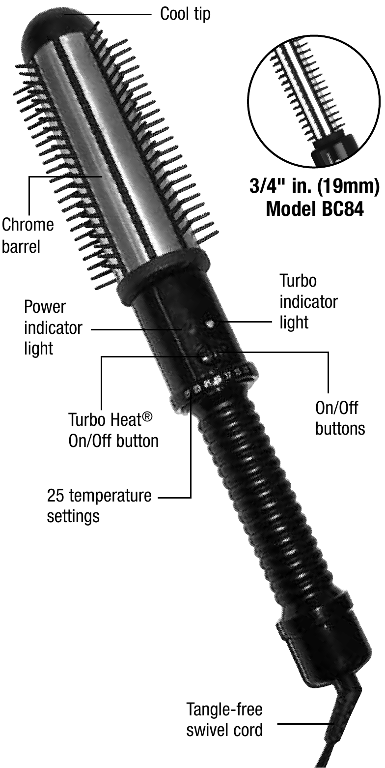 Conair BC84WCS, BC86WCS - Styling Iron Instruction & Styling Guide ...