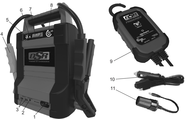 Schumacher DSR128 - ProSeries 12V 2000 Peak Amp Lithium Ion Jump ...