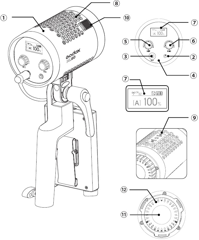 Godox ML60 LED Light Manual | ManualsLib