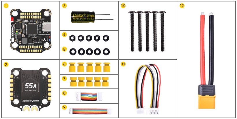 SpeedyBee F405 V4 BLS 55A 30x30 Stack Manual | ManualsLib