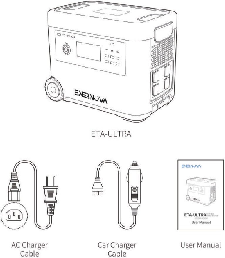 Enernova ETA-ULTRA - Portable Power Station 2160Wh 2000w Manual ...