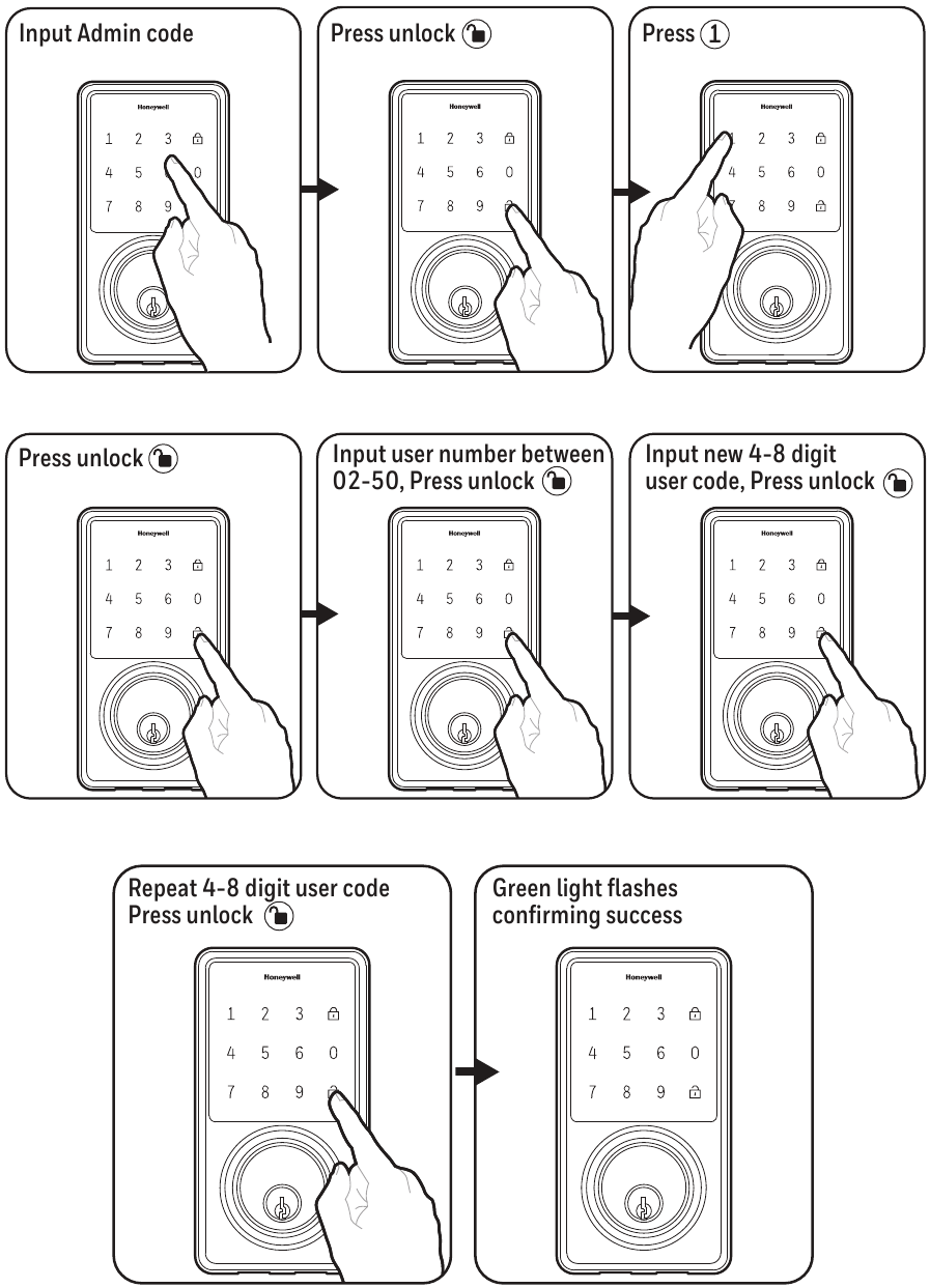 Honeywell 8733500 - Digital Touchscreen Deadbolt Instructions | ManualsLib