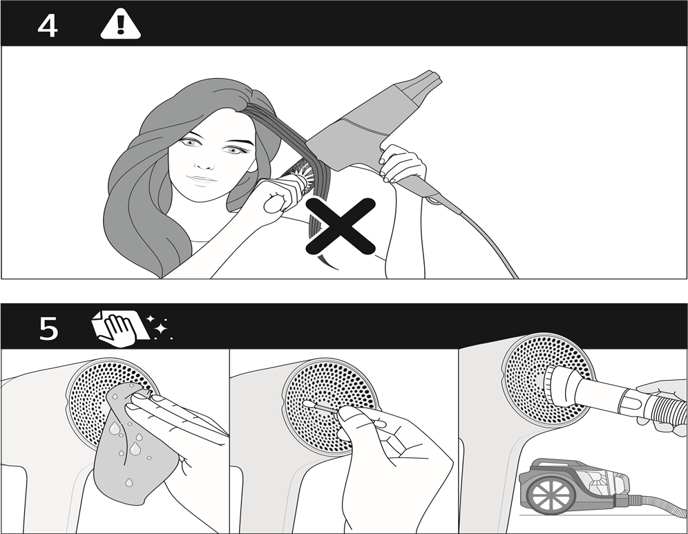 Philips BHD500, BHD501, BHD504 - Hair Dryer Manual | ManualsLib