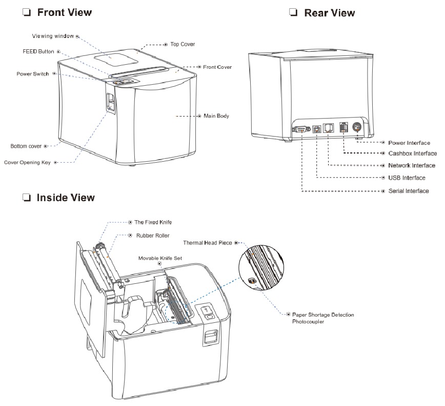 Rongta Technology RP330,RP331,RP331A,RP332,RP332A - RP33X Series 80mm ...