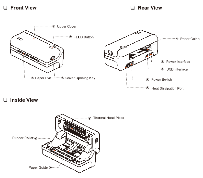Rongta Technology RP420, RP421 - Label Printer Manual | ManualsLib