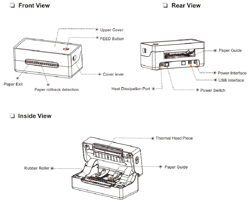 Rongta Technology RP420, RP421 - Label Printer Manual | ManualsLib