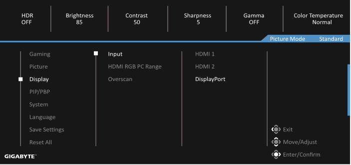GIGABYTE G27QC A - Gaming Monitor Manual | ManualsLib
