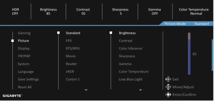 GIGABYTE G27QC A - Gaming Monitor Manual | ManualsLib