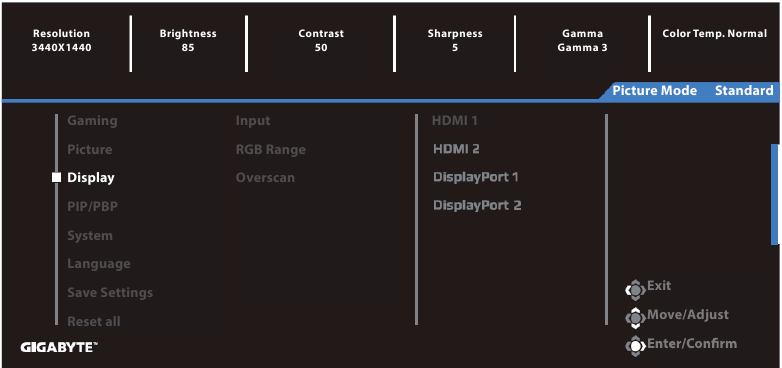 GIGABYTE G34WQC A - Gaming Monitor Manual | ManualsLib
