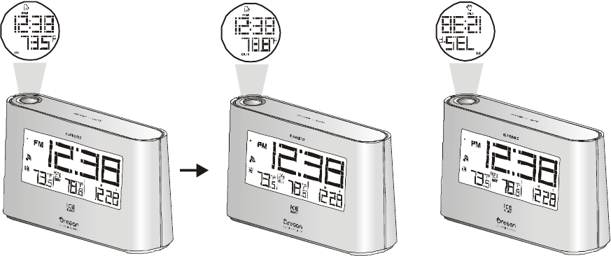 Oregon Scientific EW98 - Projection Alarm Clock Manual | ManualsLib