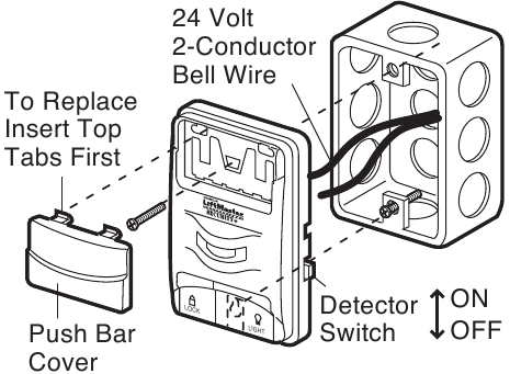 Chamberlain LiftMaster 98LM- Motion Detecting Door Control Panel Manual ...