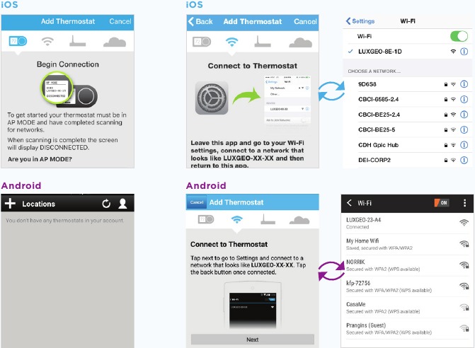 LUX GEO - Wi-Fi Smart Thermostat Manual | ManualsLib