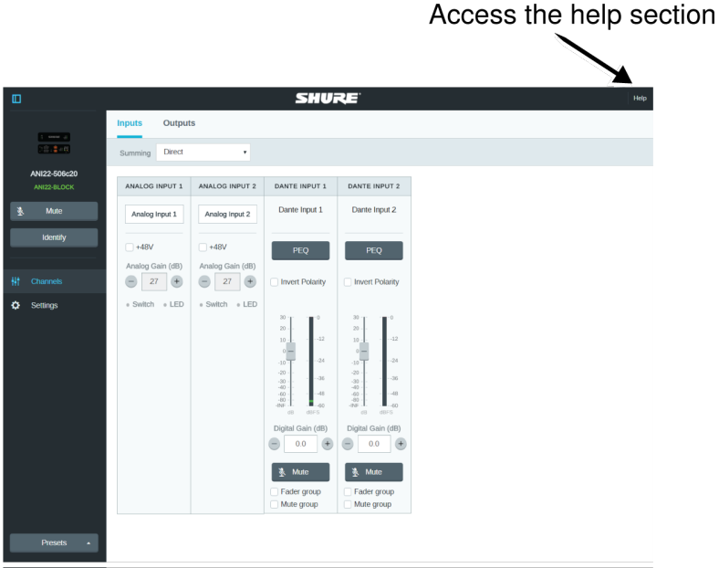 Shure ANI22 - Audio Network Interface Manual | ManualsLib