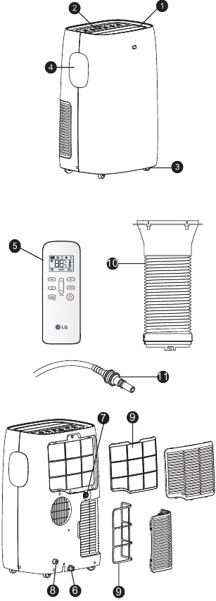 Lg Portable Air Conditioning Parts